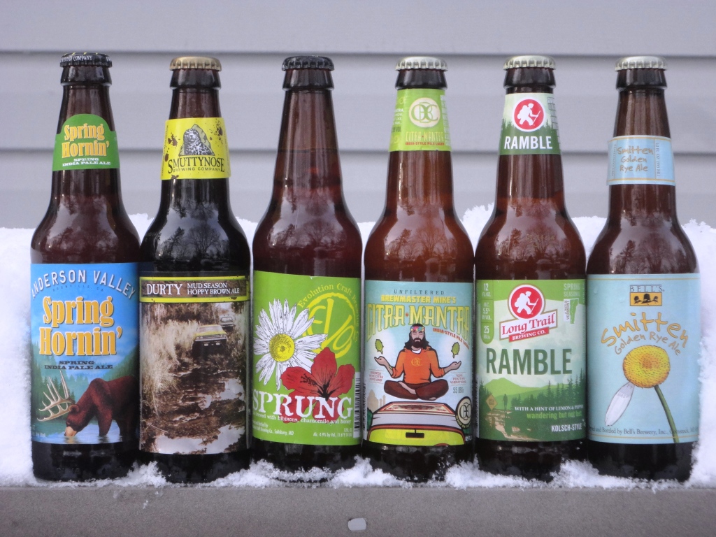 Sampling Spring Beers in the Snow | Boa Beer Blog